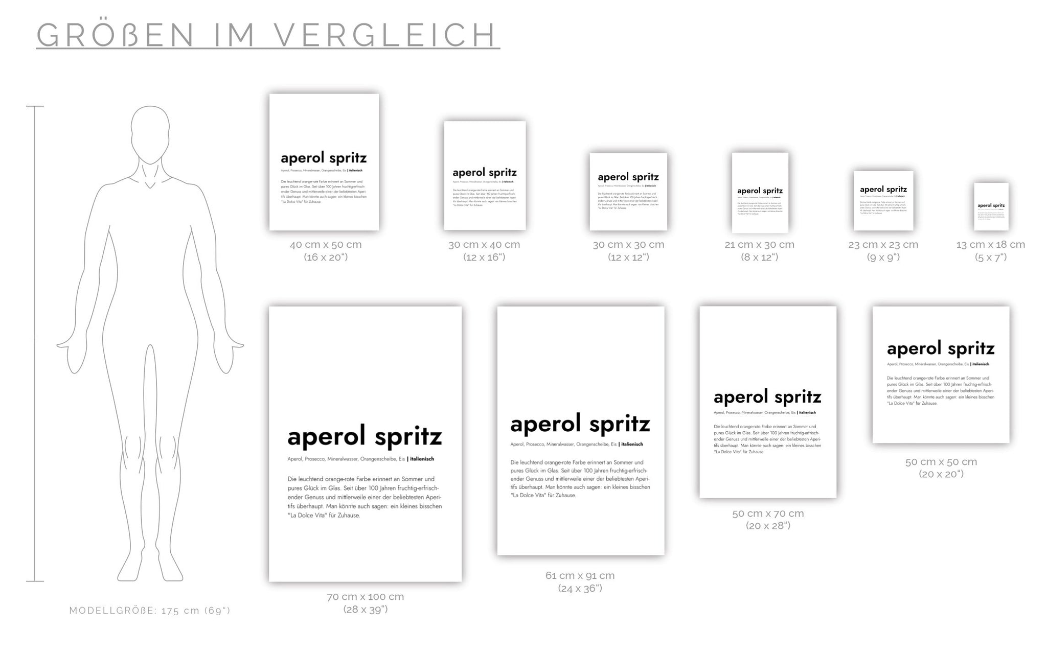 Poster Aperol Spritz Definition in vielen Farben und Größen erhältlich ...
