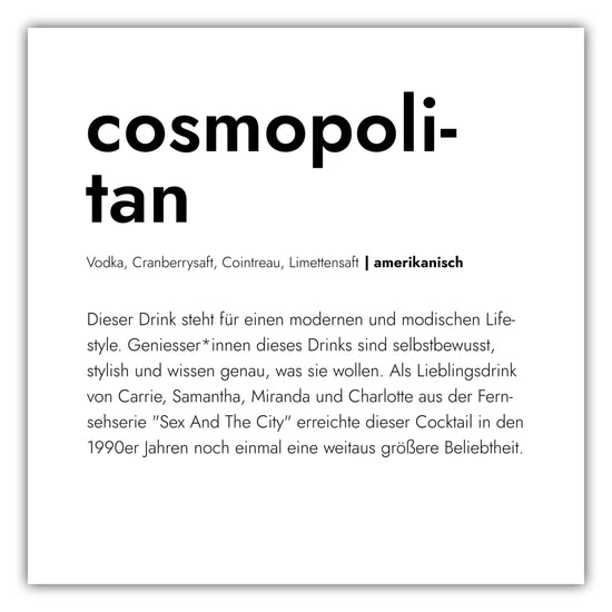 Poster Cosmopolitan - Definition – MOTIVISSO