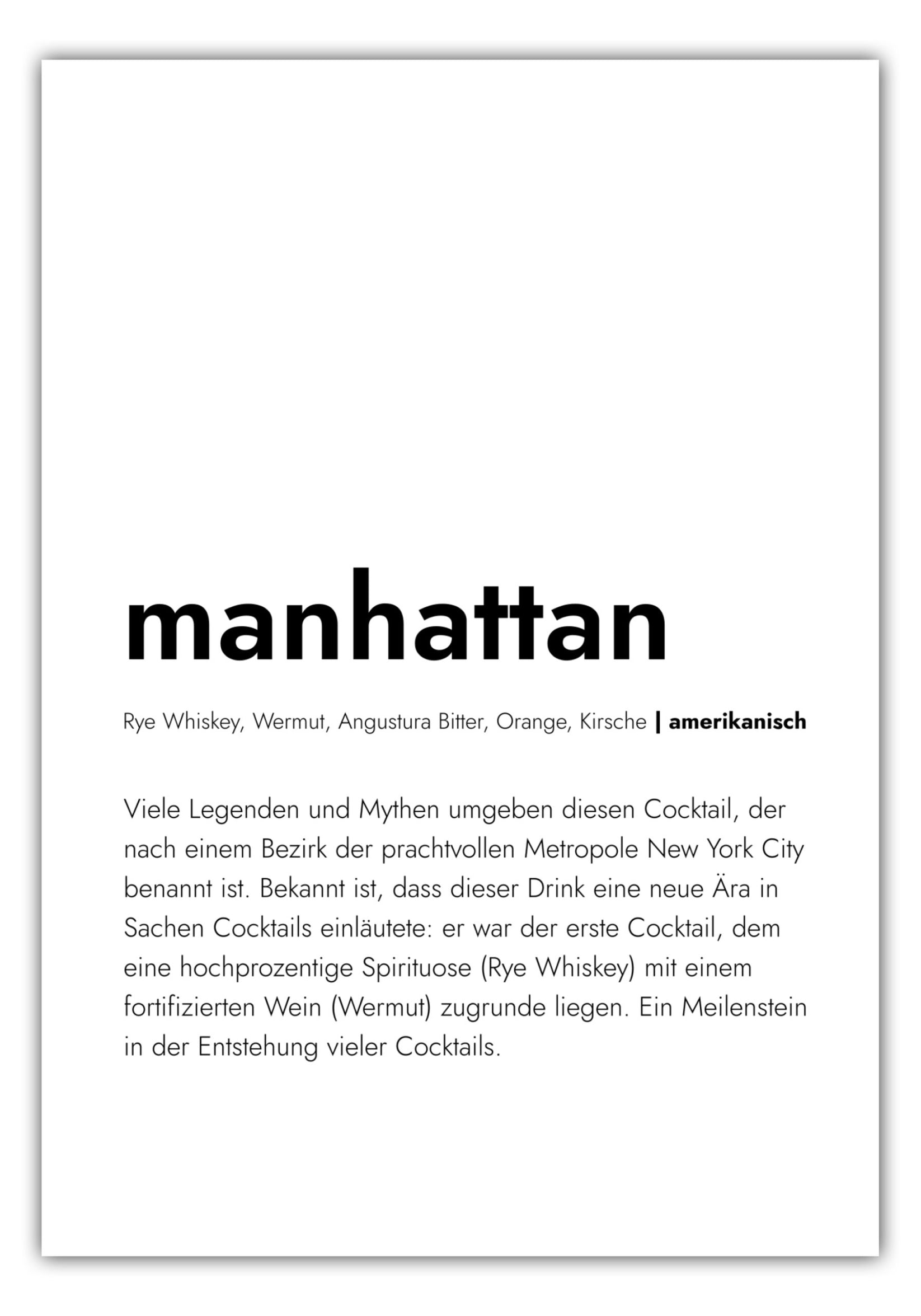 Poster Manhattan - Definition – MOTIVISSO