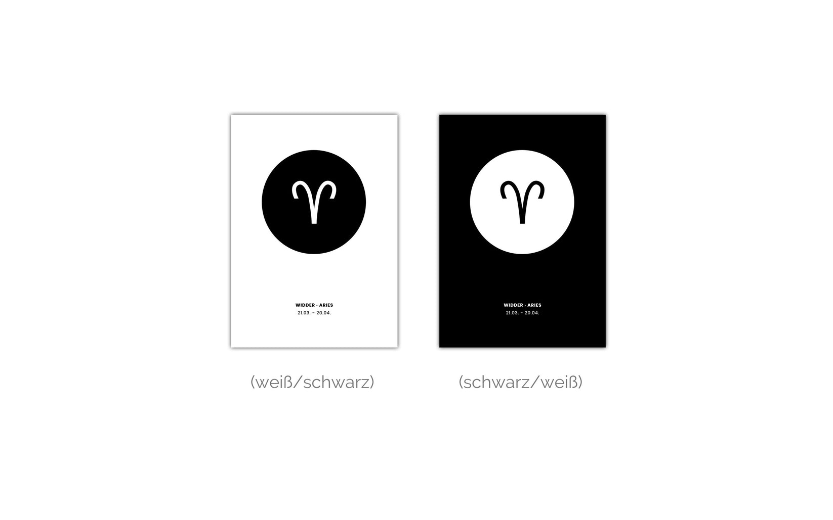 Poster Sternzeichen Widder - Symbol – MOTIVISSO