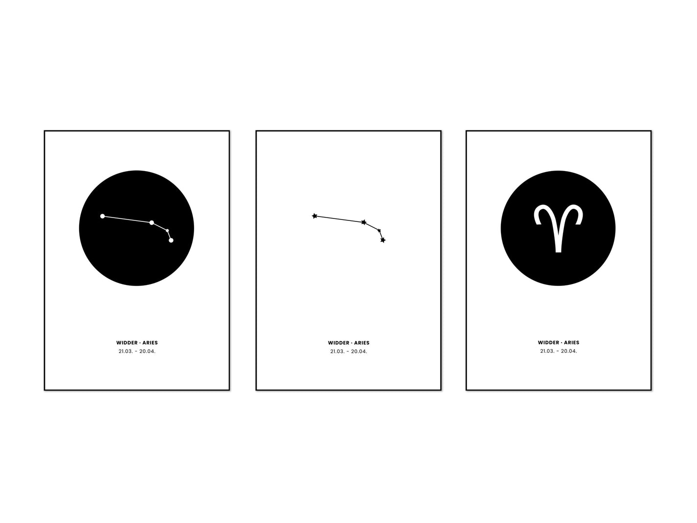 Poster Sternzeichen Widder - Symbol – MOTIVISSO